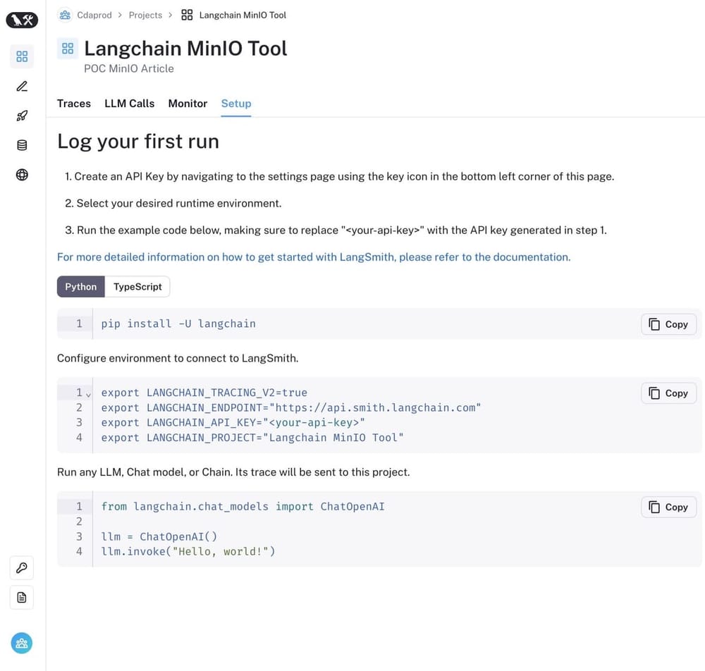 Developing Langchain Agents with the MinIO SDK for LLM Tool-Use