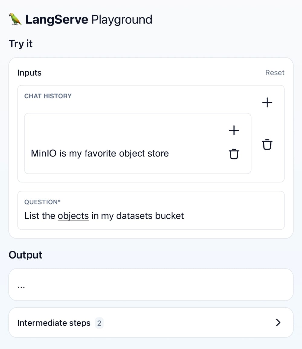 Building and Deploying a MinIO-Powered LangChain Agent API with LangServe