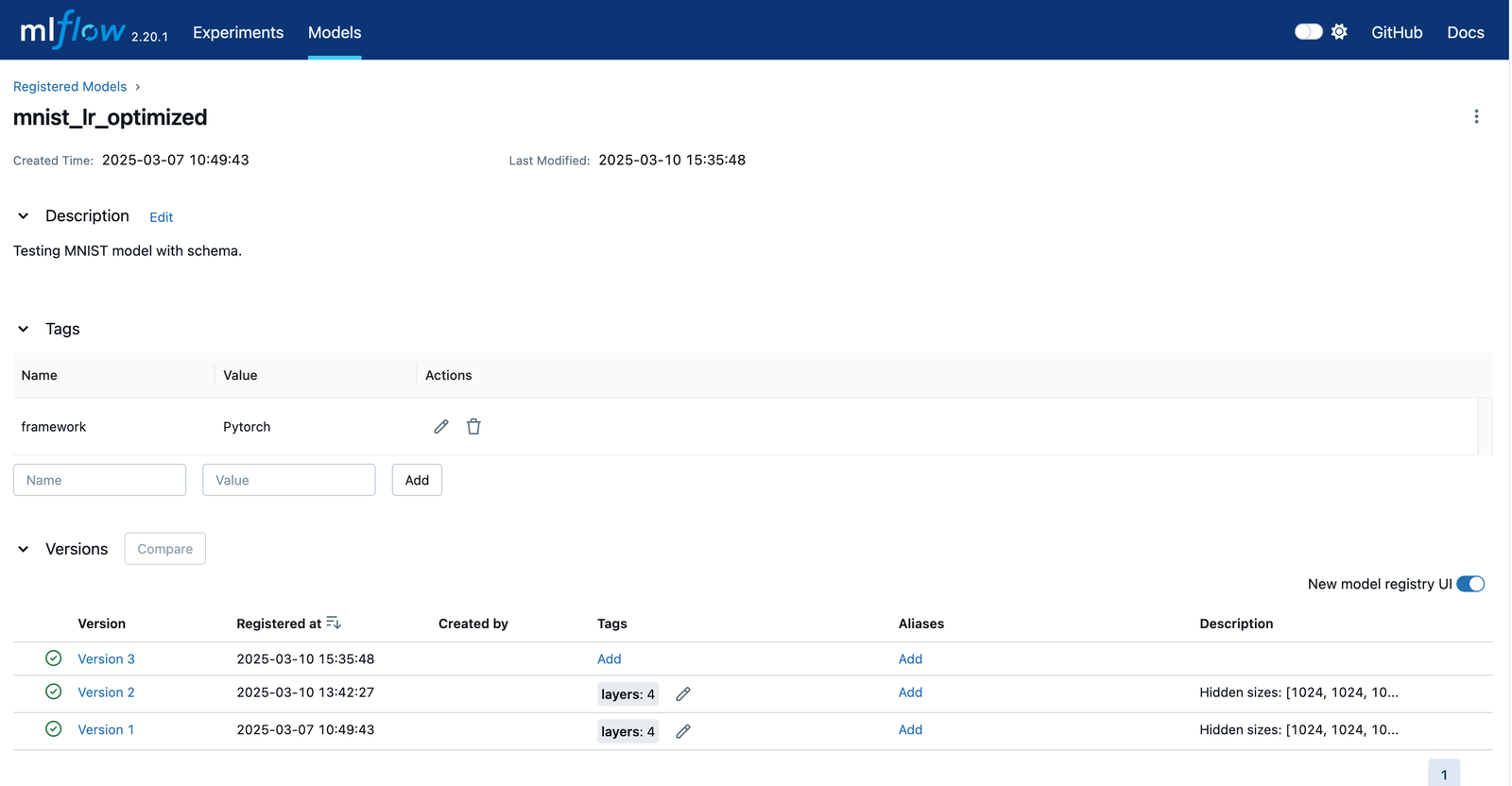 MLflow Model Registry and MinIO