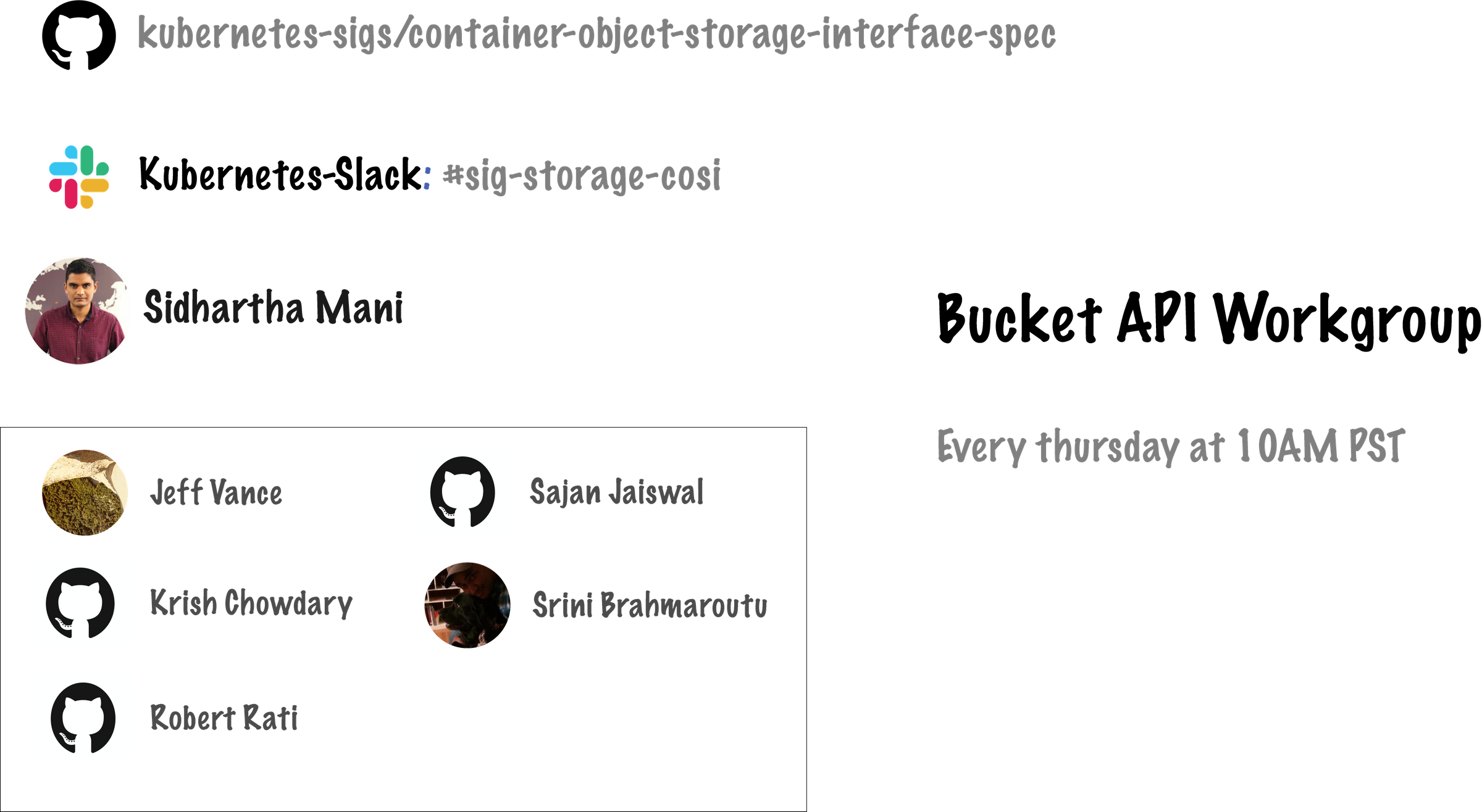 The Container Object Storage Interface