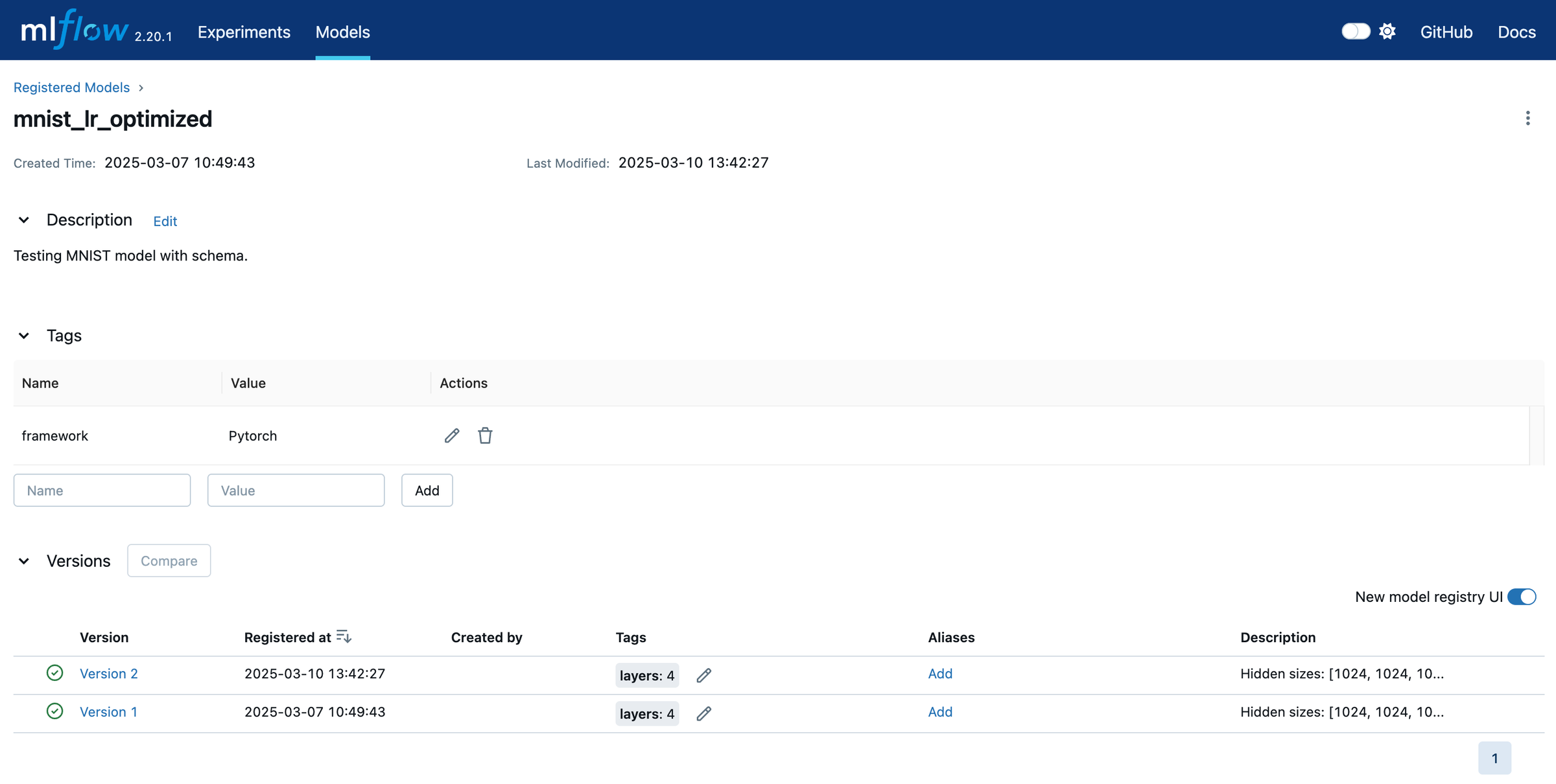 MLflow Model Registry and MinIO
