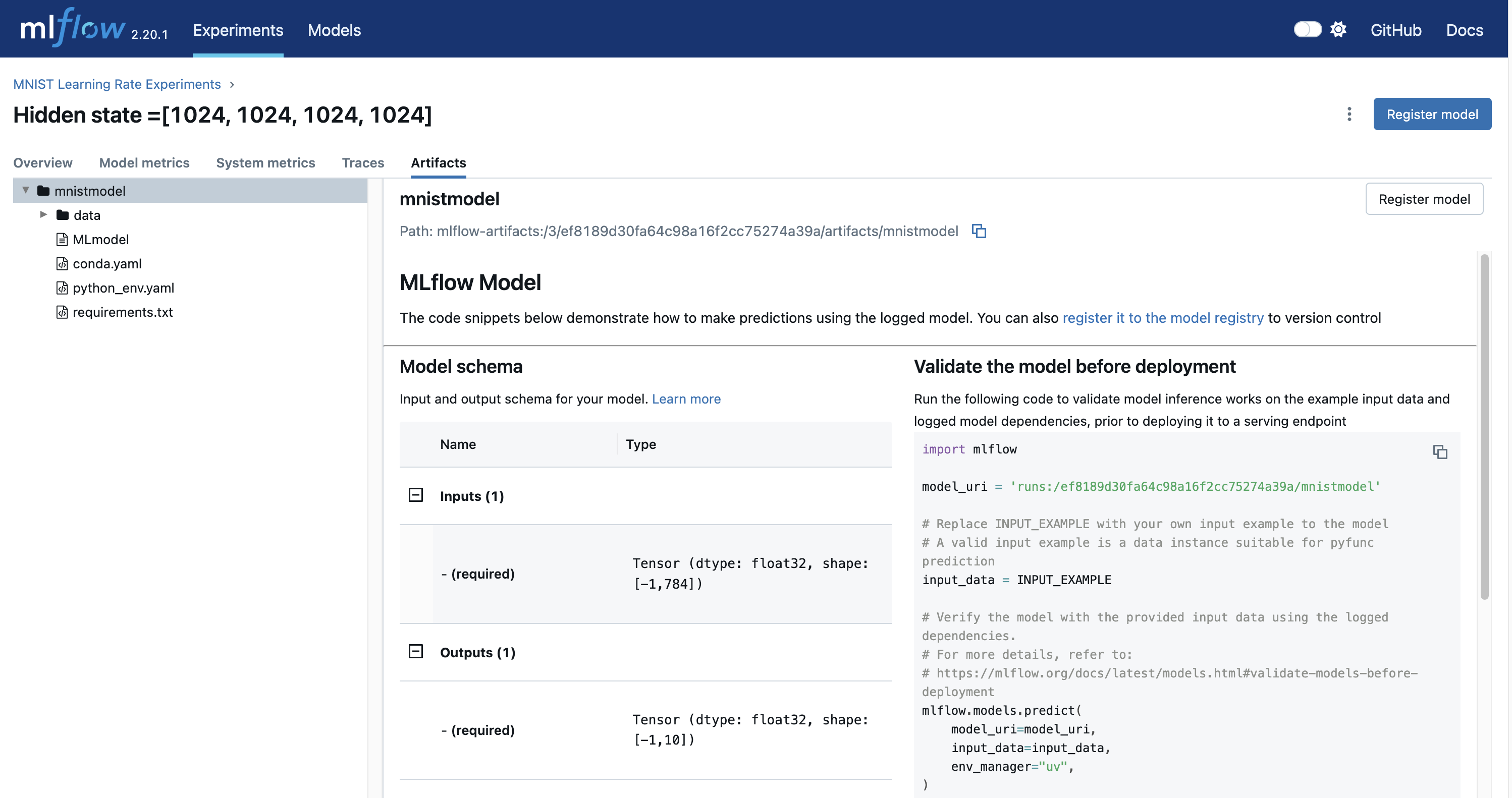 MLflow Model Registry and MinIO