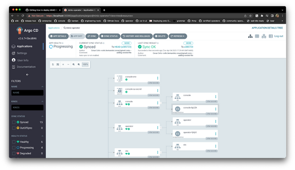 How to deploy MinIO with ArgoCD in Kubernetes